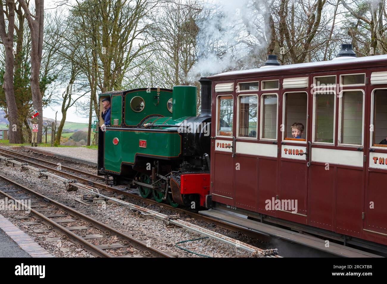 Steam Train At Woody Bay Station On The Lynton And Barnstaple Railway Devon Uk The Locomotive