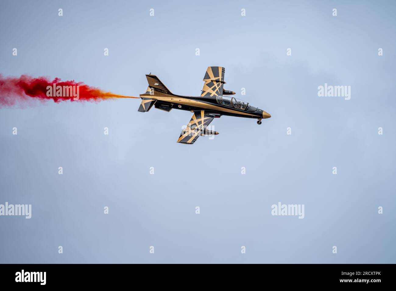 UAE Aerobatic Team Al Fursan Aermacchi MB-339 Jet Plane Stock Photo - Alamy
