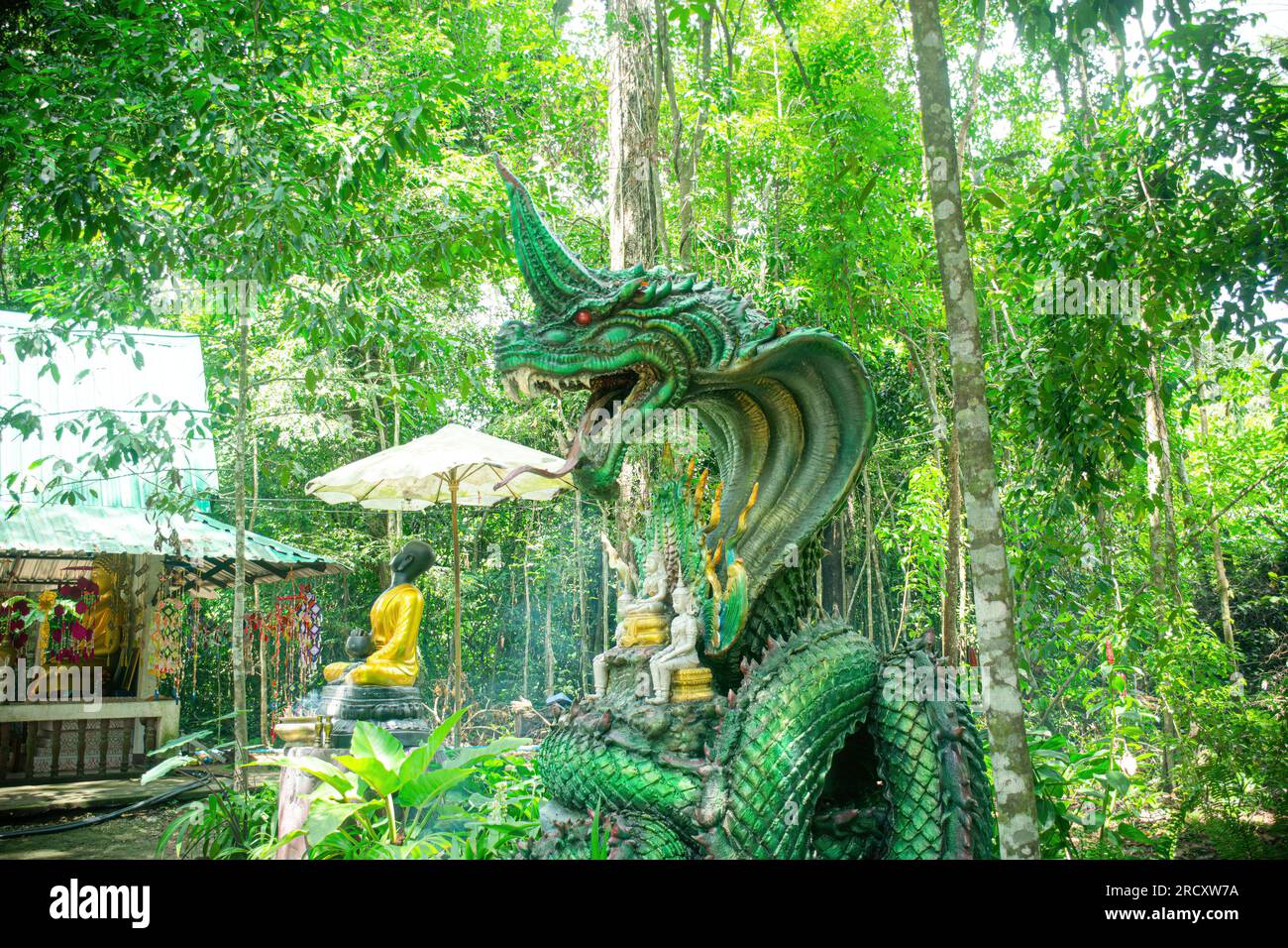 Serpent king of Nagas in Thailand.Naga or serpent statue Stock Photo ...
