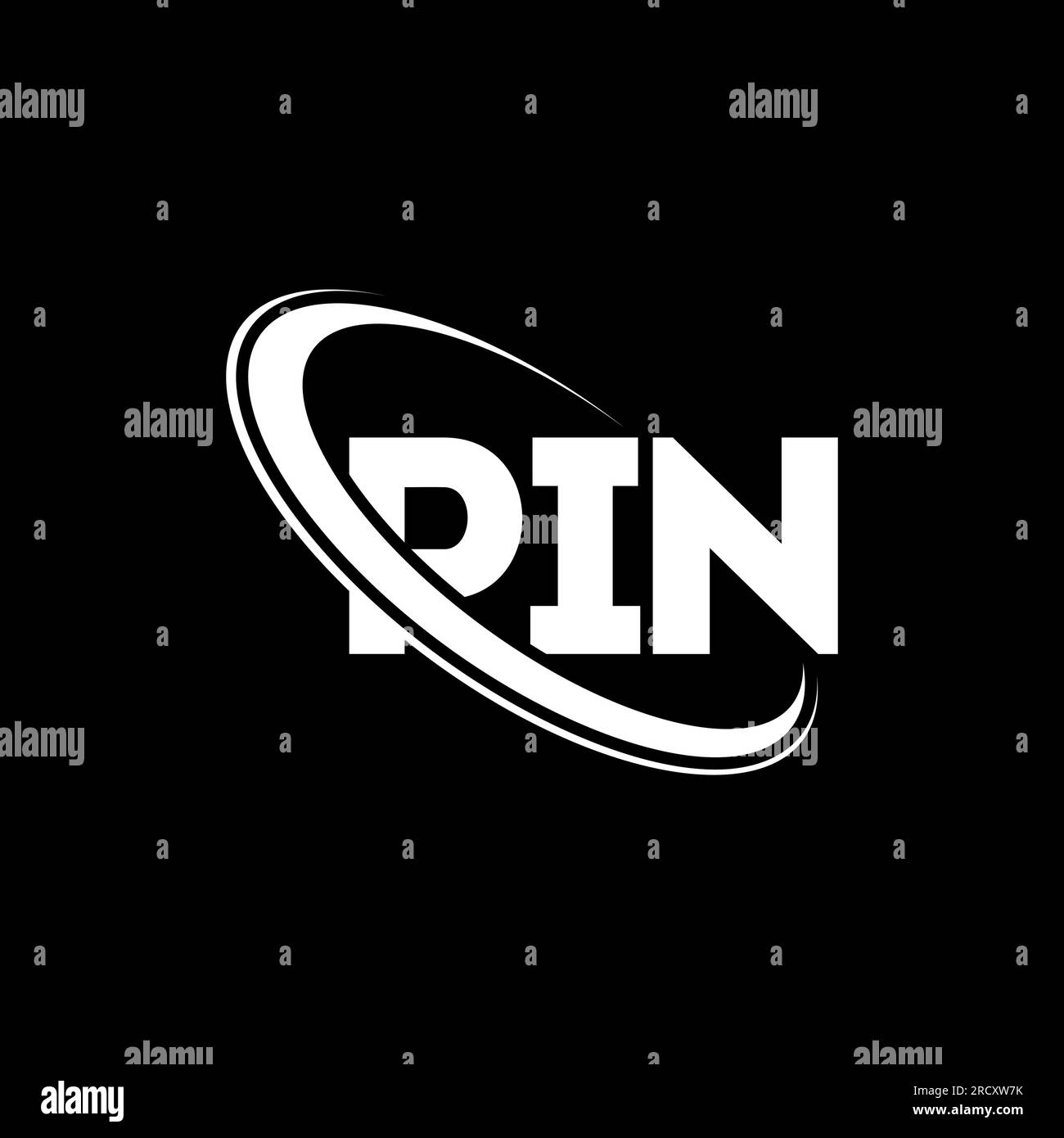 PIN logo. PIN letter. PIN letter logo design. Initials PIN logo linked ...