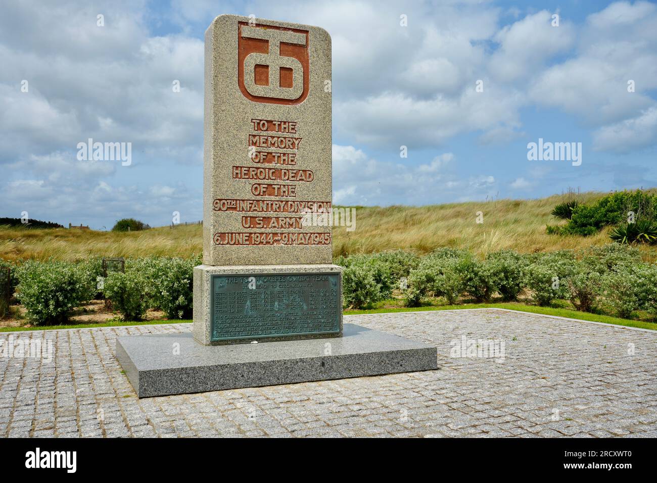 90th Infantry Division of The US Army Monument. Utah Beach, France ...