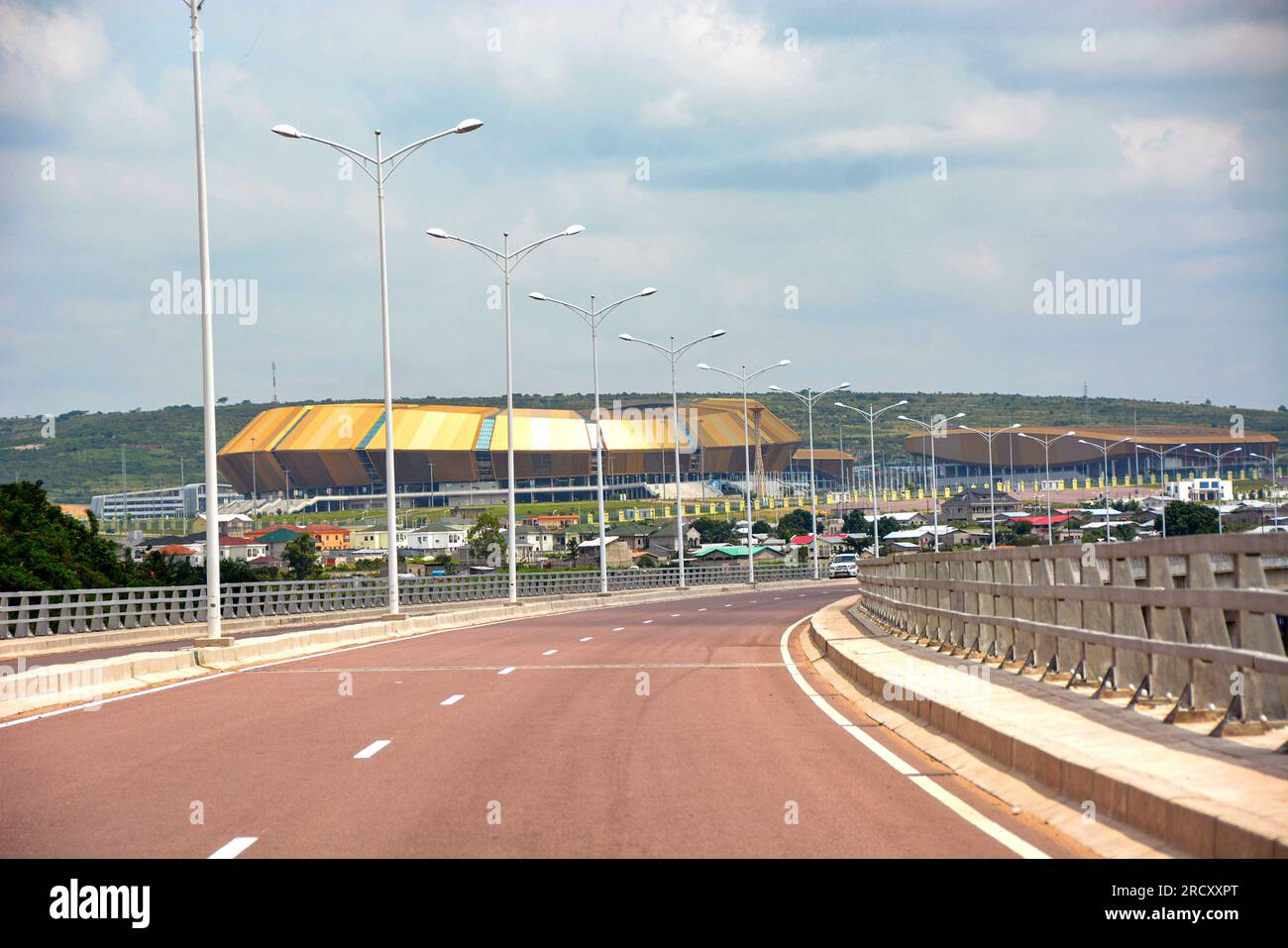 View of the Kintele in Brazzaville stadium, January 22, 2017 Stock ...