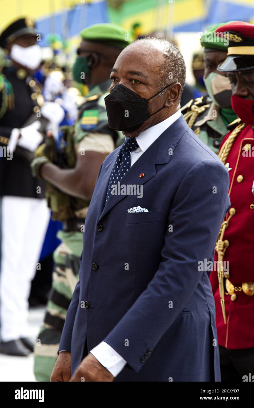President Ali Bongo Ondimba, the Gabonese president arriving for the ...