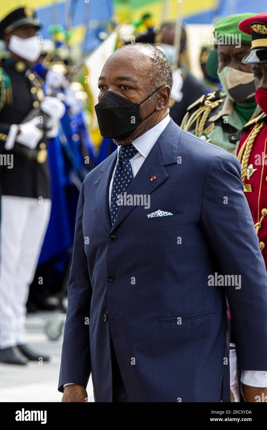 President Ali Bongo Ondimba, the Gabonese president arriving for the ...