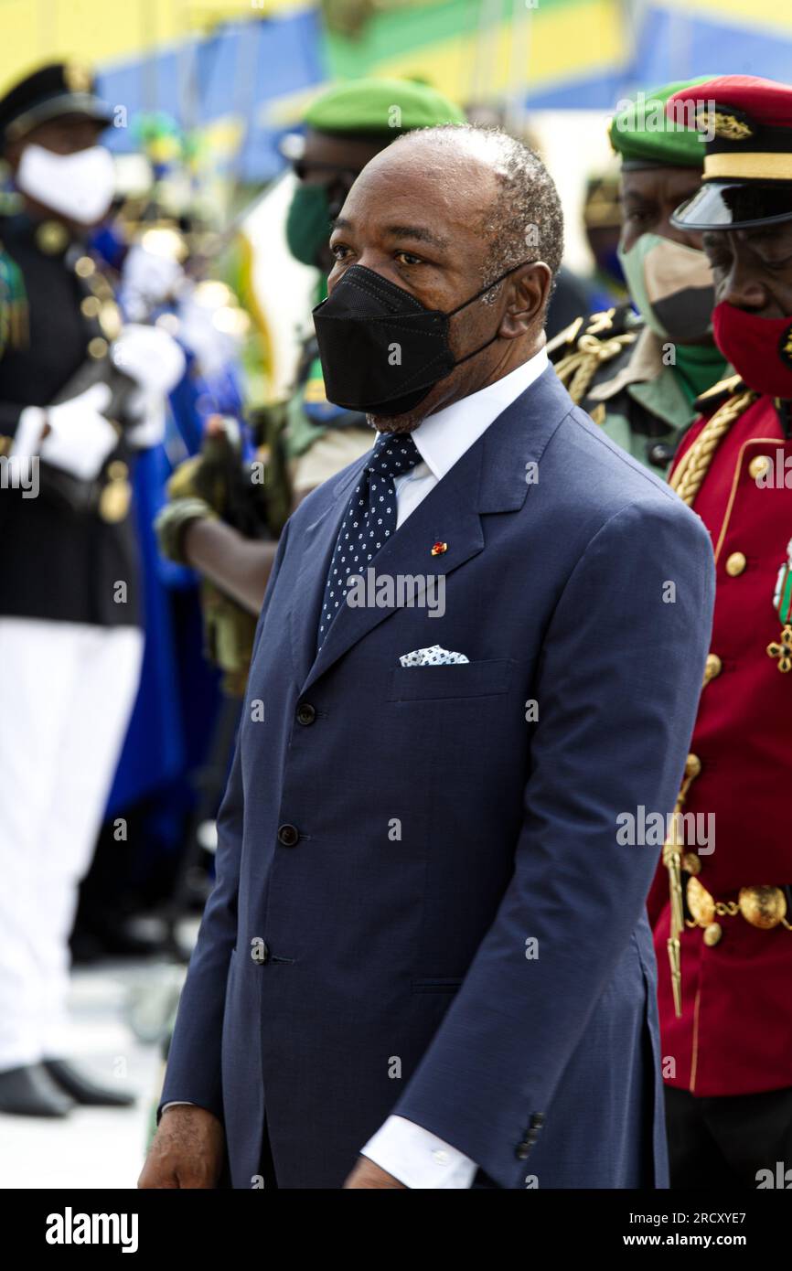 President Ali Bongo Ondimba, the Gabonese president arriving for the ...