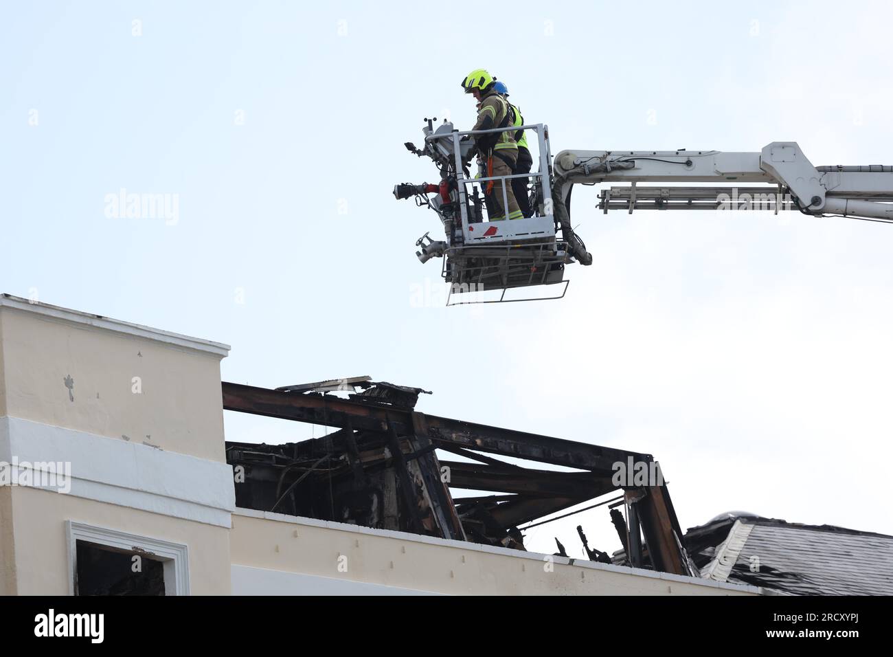 Brighton, UK. 17th July, 2023. The damaged Royal Albion Hotel is ...