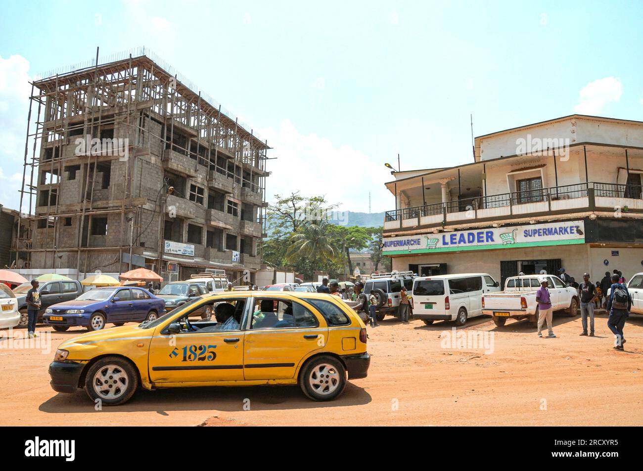 A street view in Bangui, the capital of the Central African Republic ...