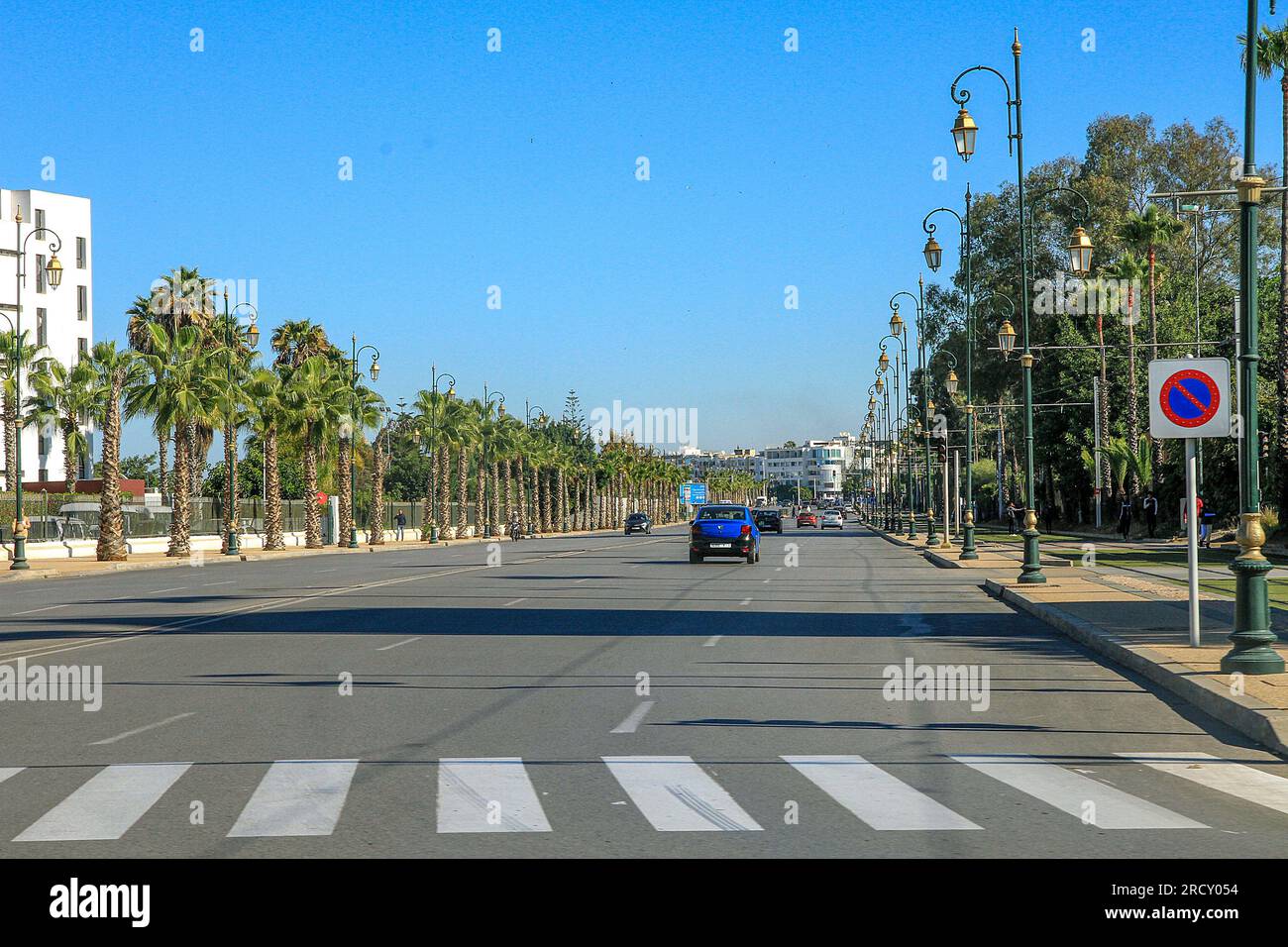 street view of Rabat, the capital of Morocco, on November 8, 2021. A ...