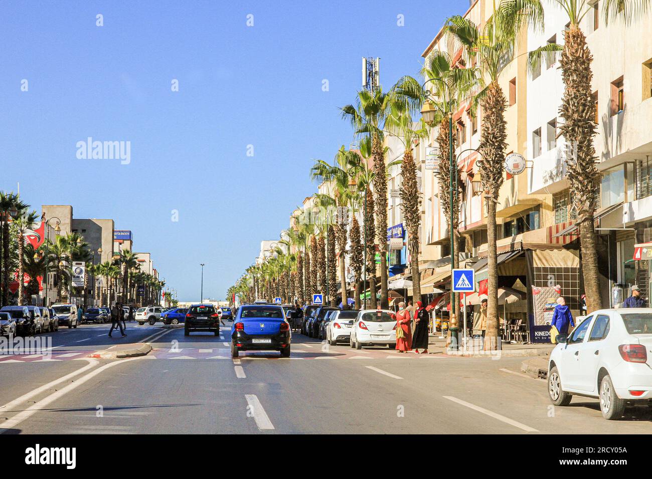 street view of Rabat, the capital of Morocco, on November 8, 2021. A ...