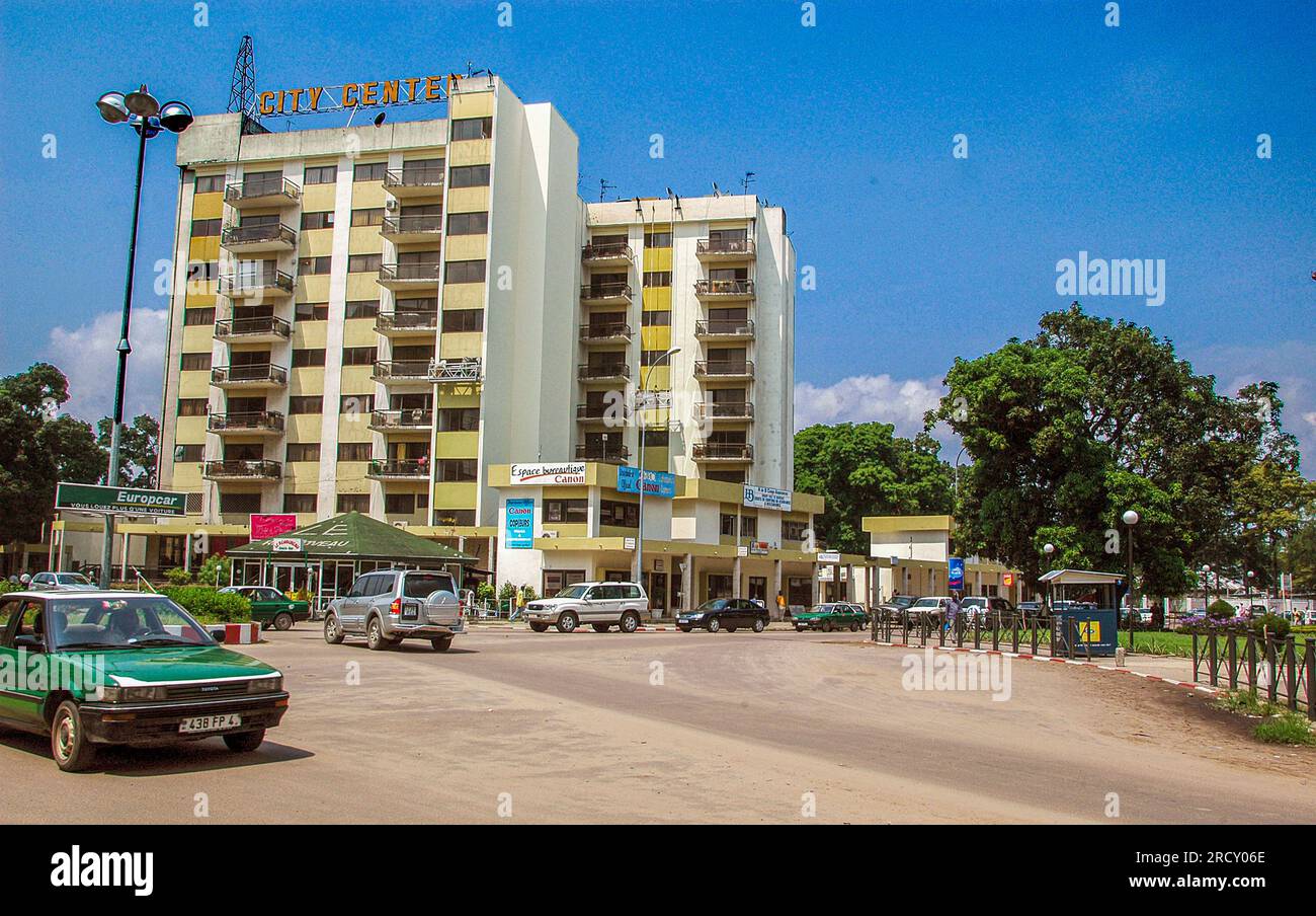 View of downtown Brazzaville, the capital of Congo, on May 20, 2008 ...