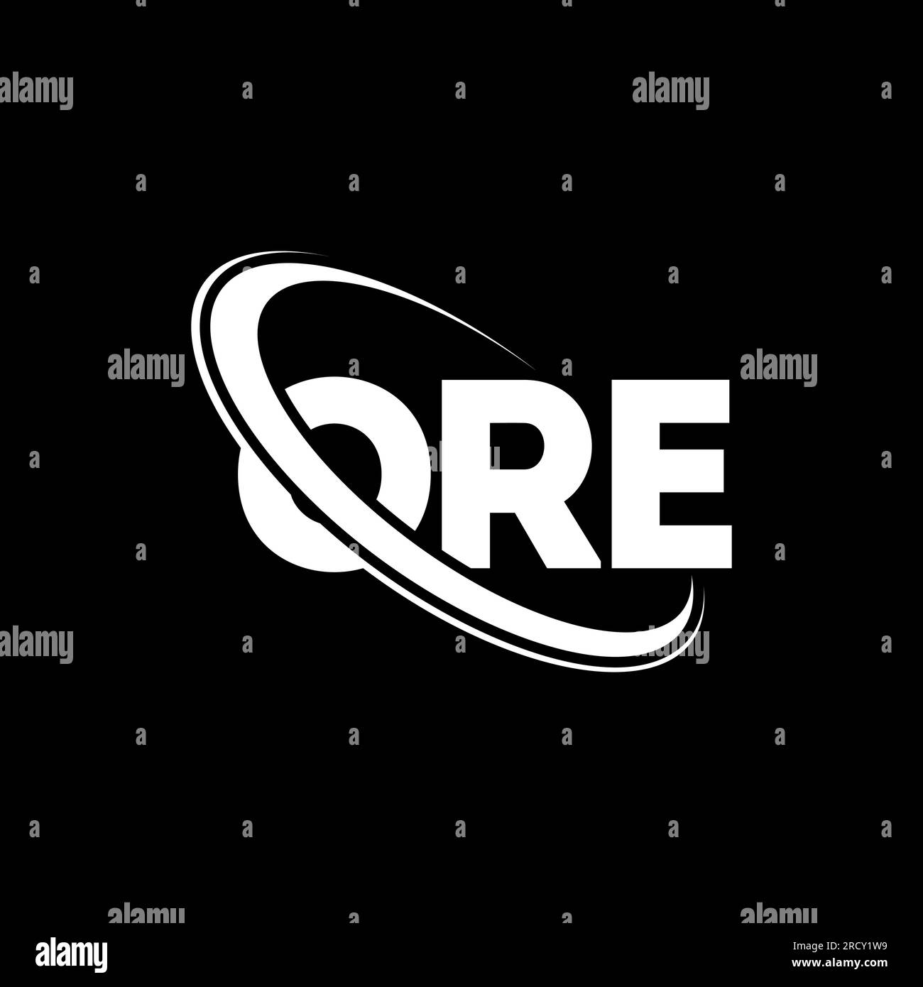 ORE logo. ORE letter. ORE letter logo design. Initials ORE logo linked ...