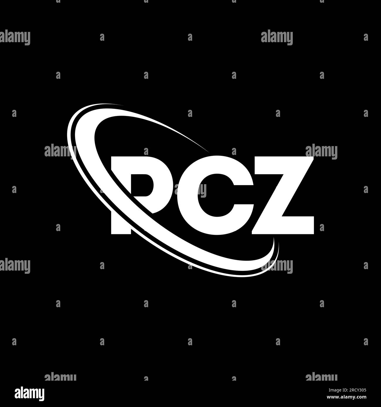 PCZ logo. PCZ letter. PCZ letter logo design. Initials PCZ logo linked with circle and uppercase ...