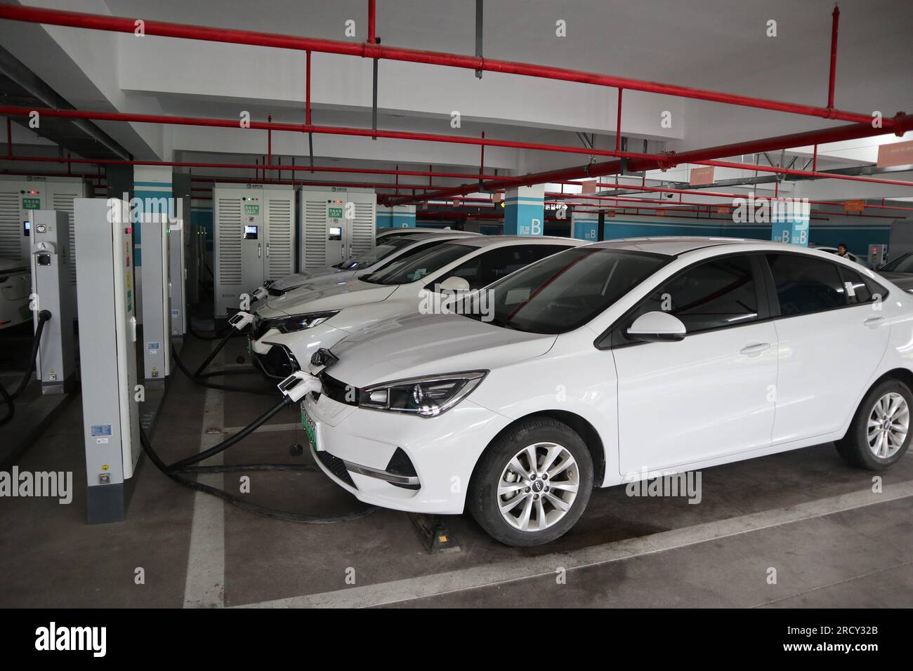 Hefei, China's Anhui Province. 4th July, 2023. New energy vehicles are ...