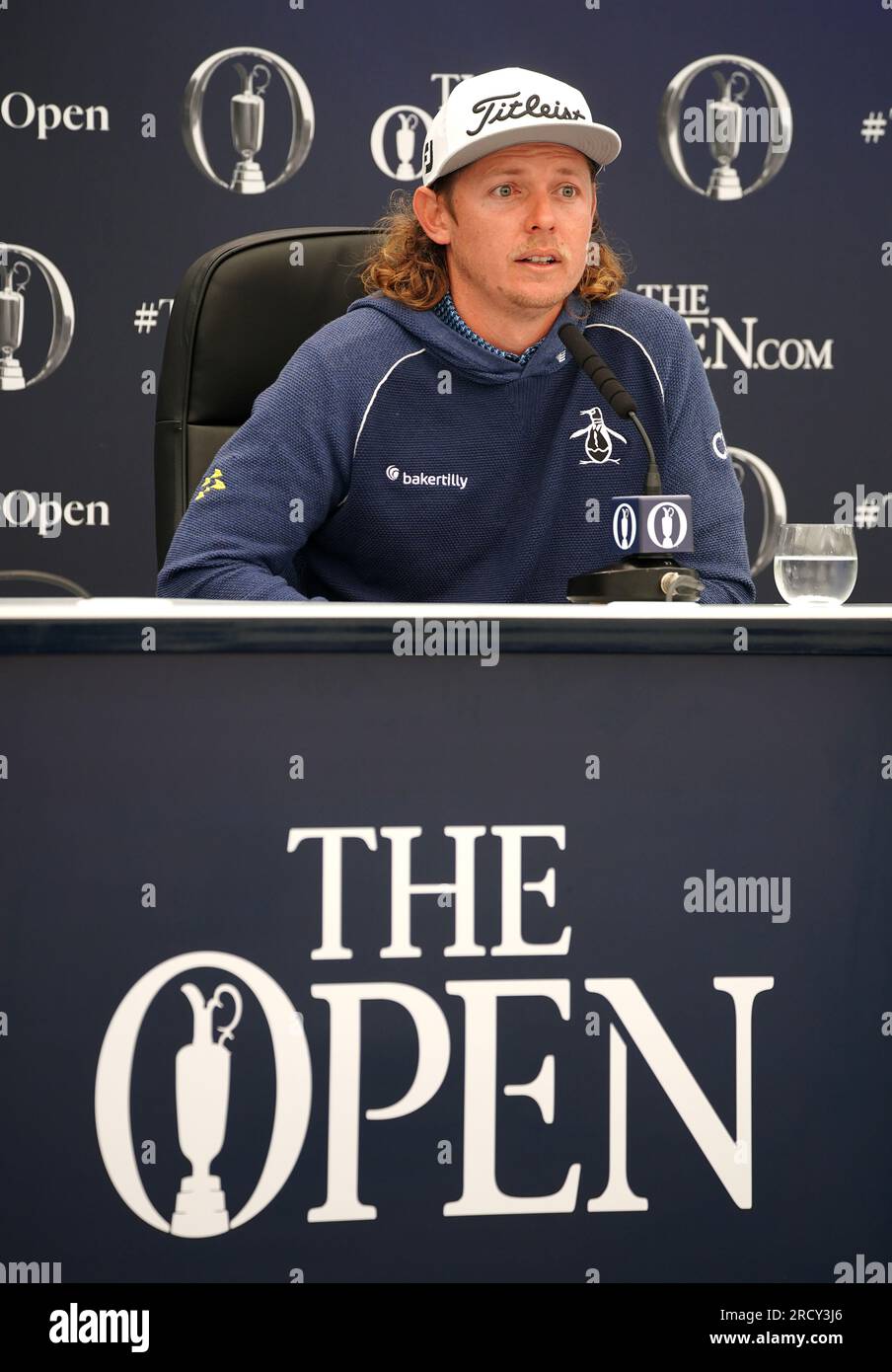 Australia's Cameron Smith at a press conference ahead of The Open at ...