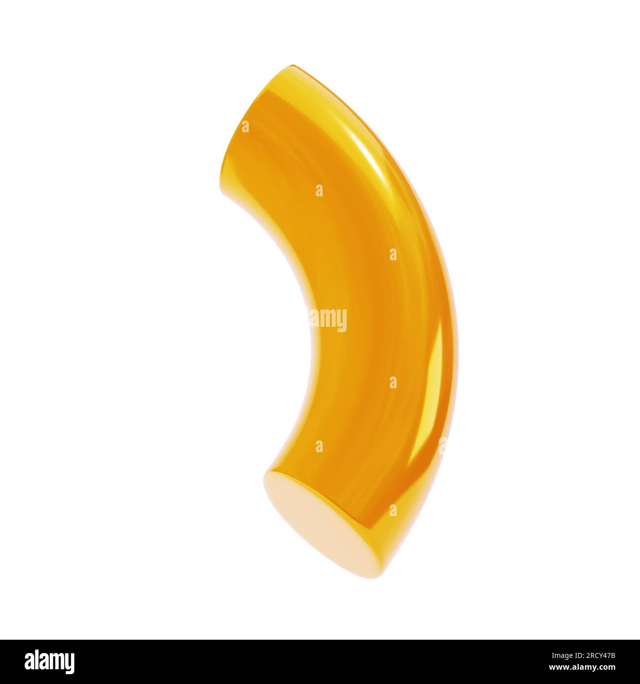 3d dimensional shape quarter donut abstract geometric gold metal ...