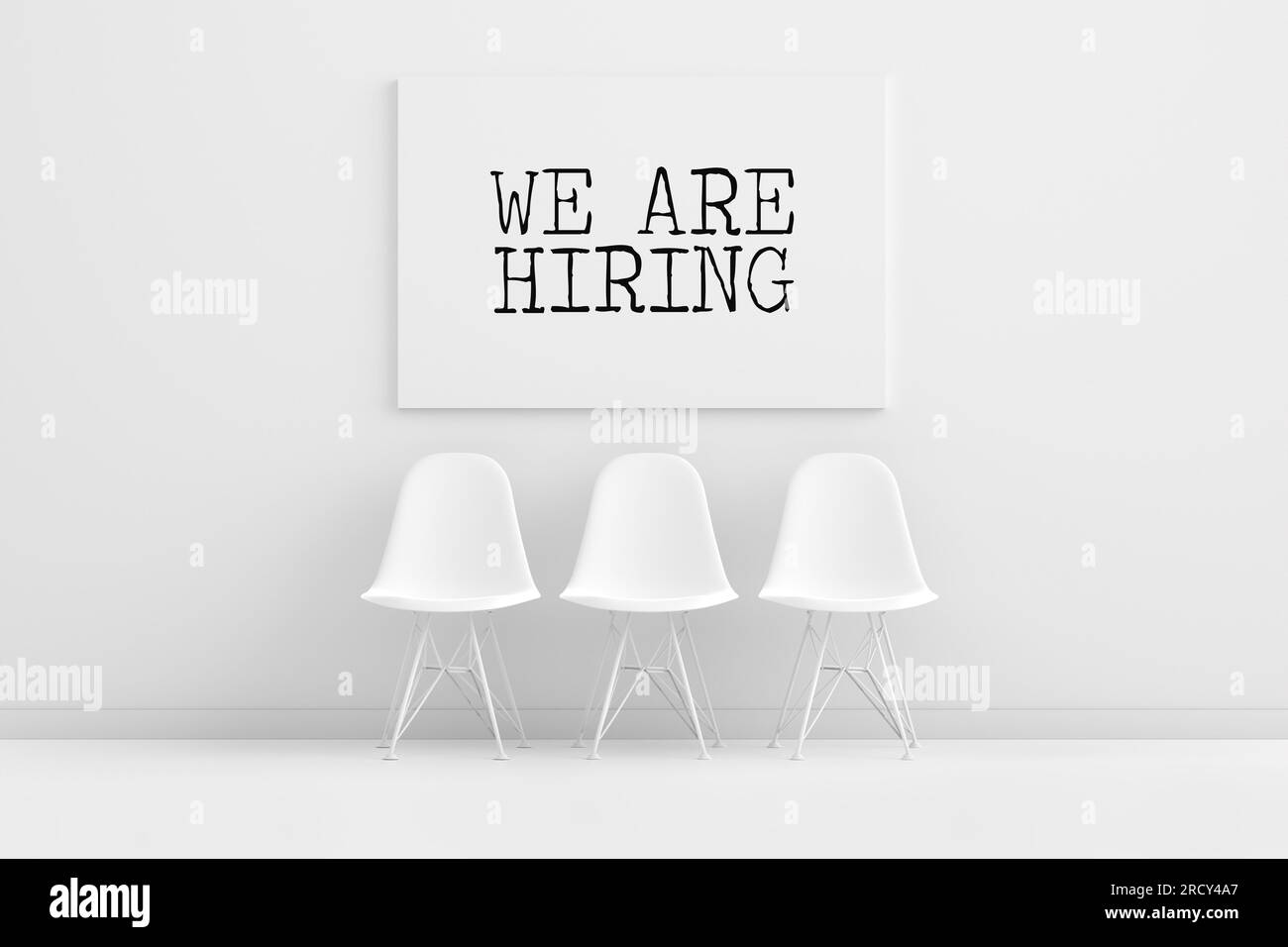 We are hiring. Business employment and job vacancy announcement. 3D ...