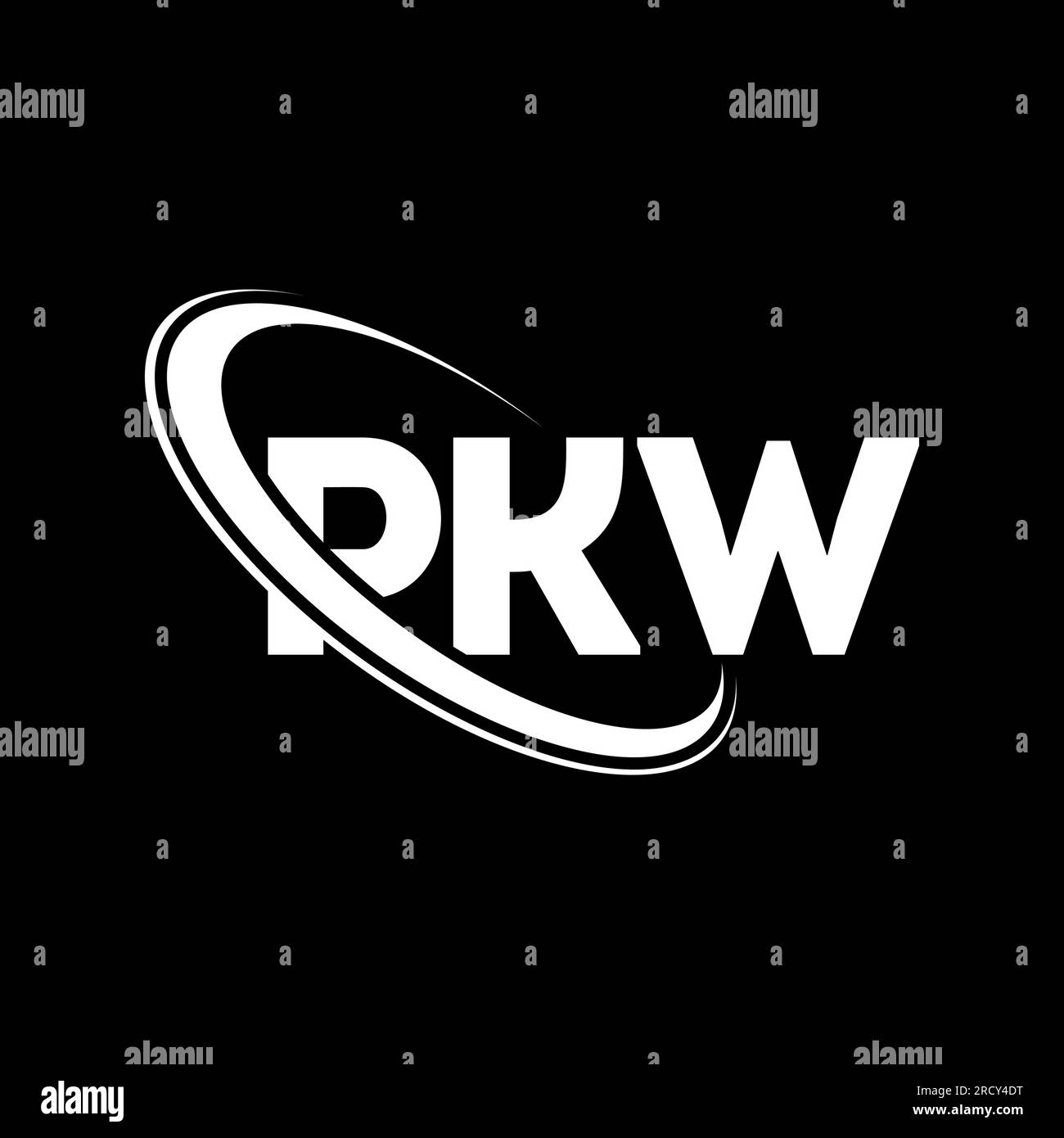PKW logo. PKW letter. PKW letter logo design. Initials PKW logo linked with circle and uppercase ...