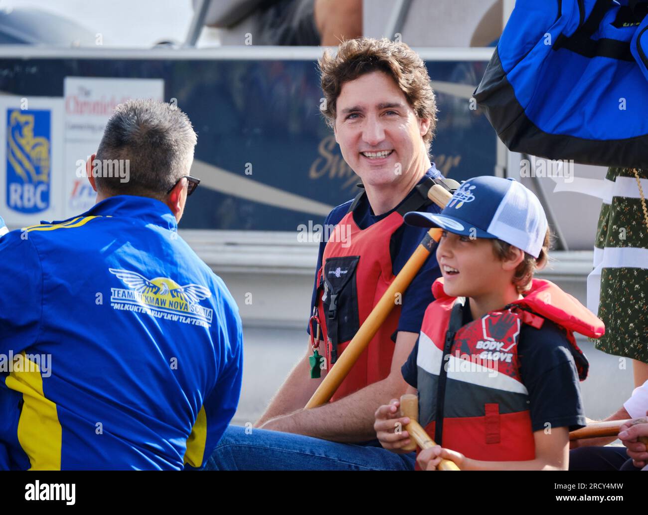 Dartmouth, Nova Scotia, Canada. July 17th, 2023. Canadian Prime ...