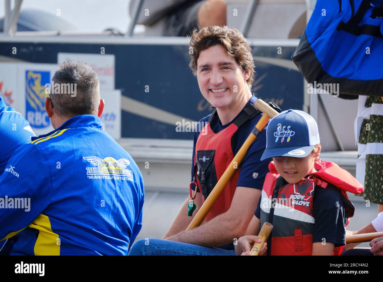 Dartmouth, Nova Scotia, Canada. July 17th, 2023. Canadian Prime ...