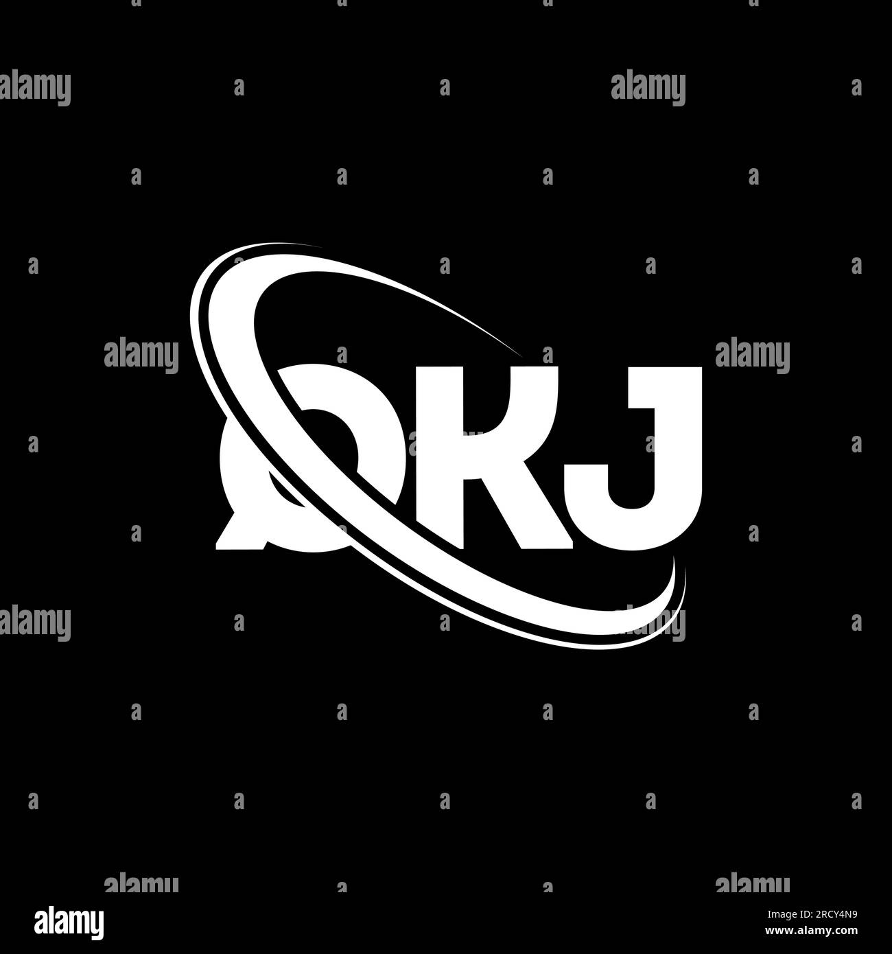 Qkj logo design hi-res stock photography and images - Alamy