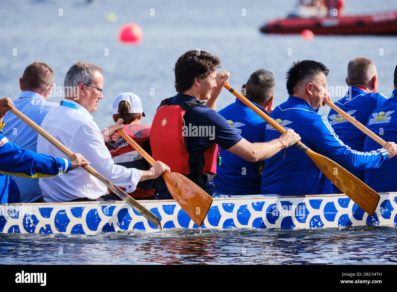 Dartmouth, Nova Scotia, Canada. July 17th, 2023. Canadian Prime ...