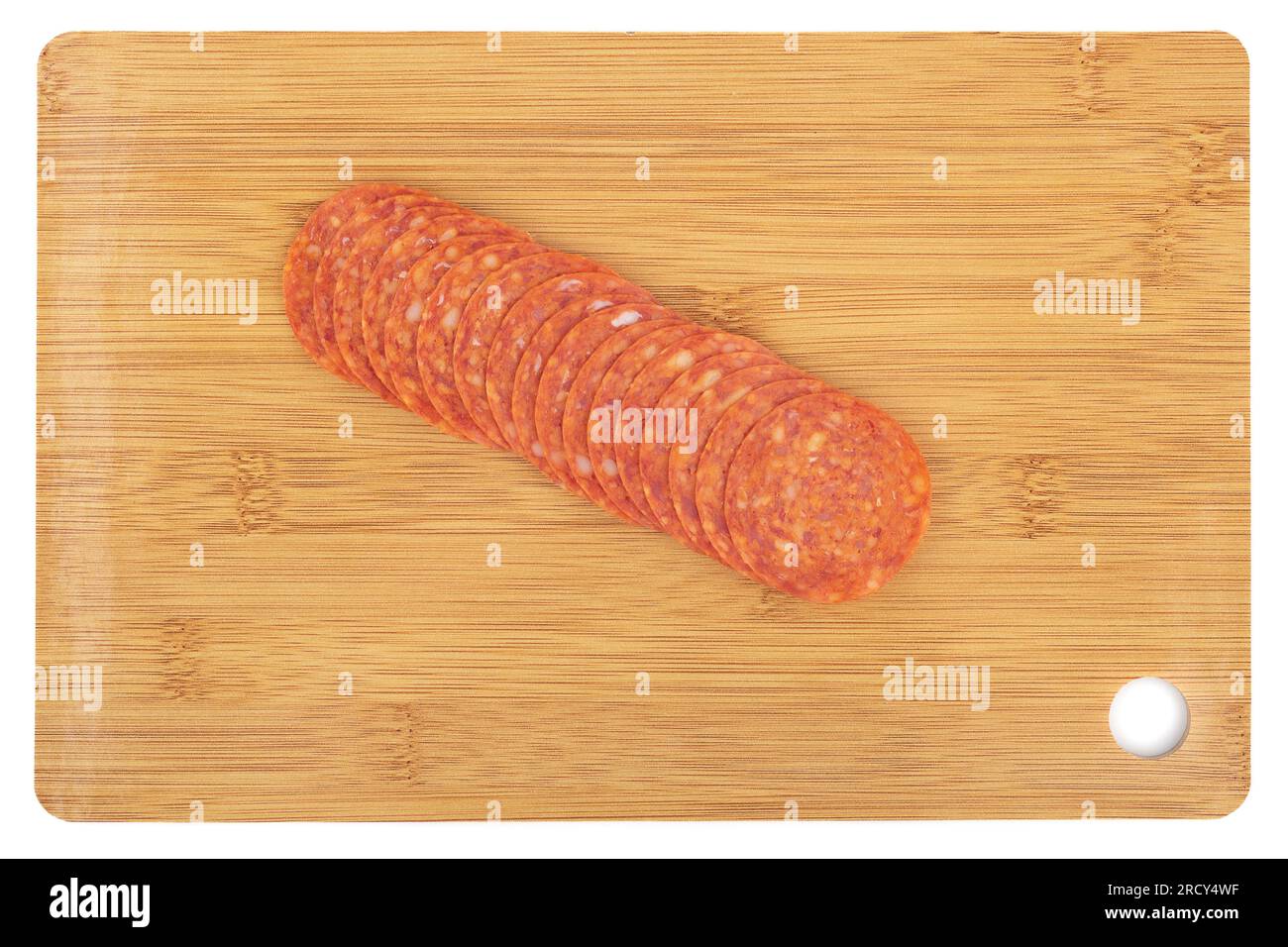 Salami pepperoni sausage meat raw food background hi-res stock ...