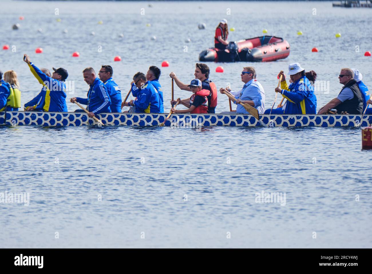 Dartmouth, Nova Scotia, Canada. July 17th, 2023. Canadian Prime ...