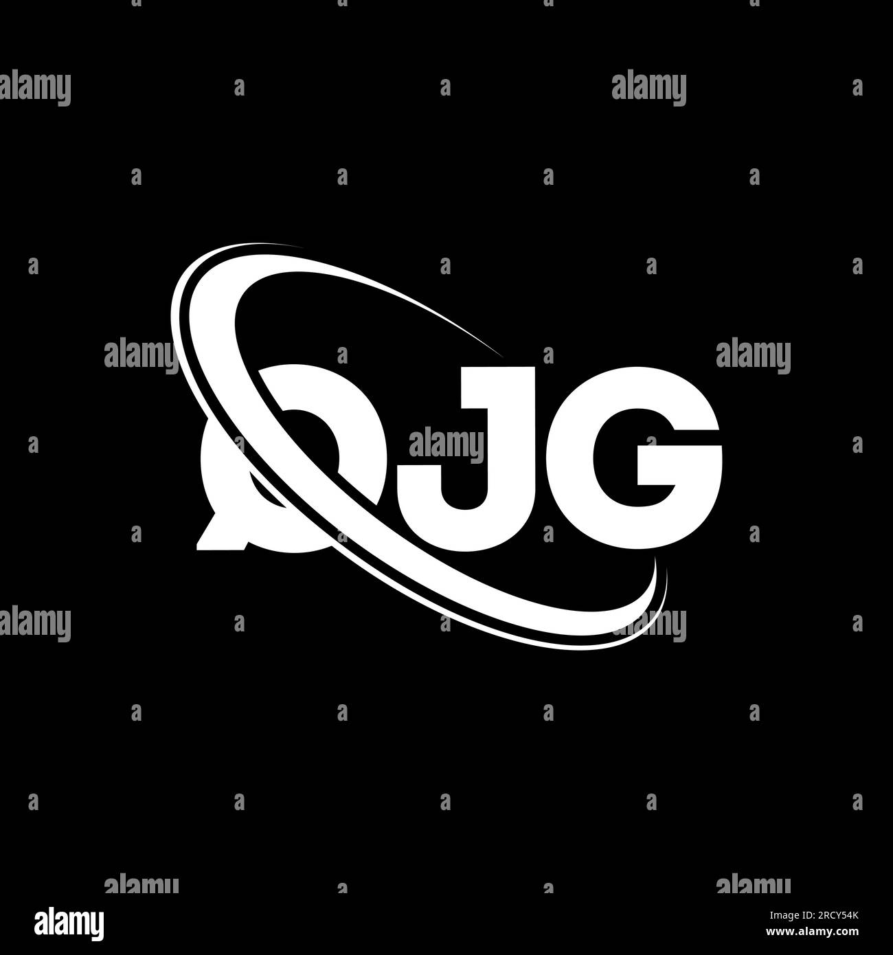 QJG logo. QJG letter. QJG letter logo design. Initials QJG logo linked ...