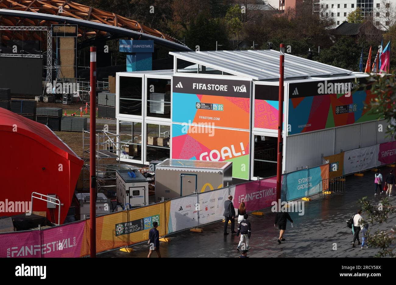 Sydney. 17th July, 2023. Photo taken on July 17, 2023 shows a FIFA ...