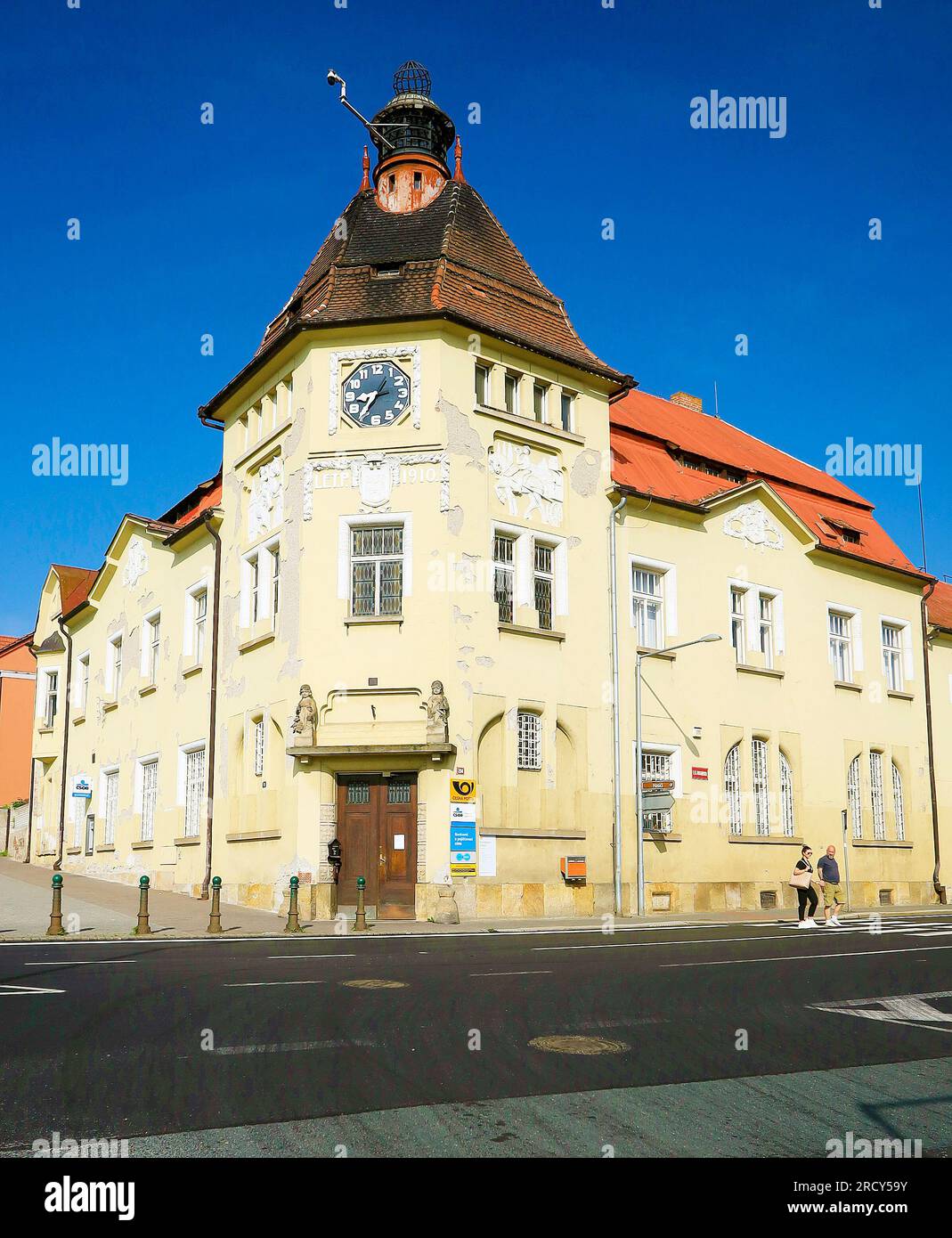 The Art Nouveau building of the post office in Caslav was built around ...