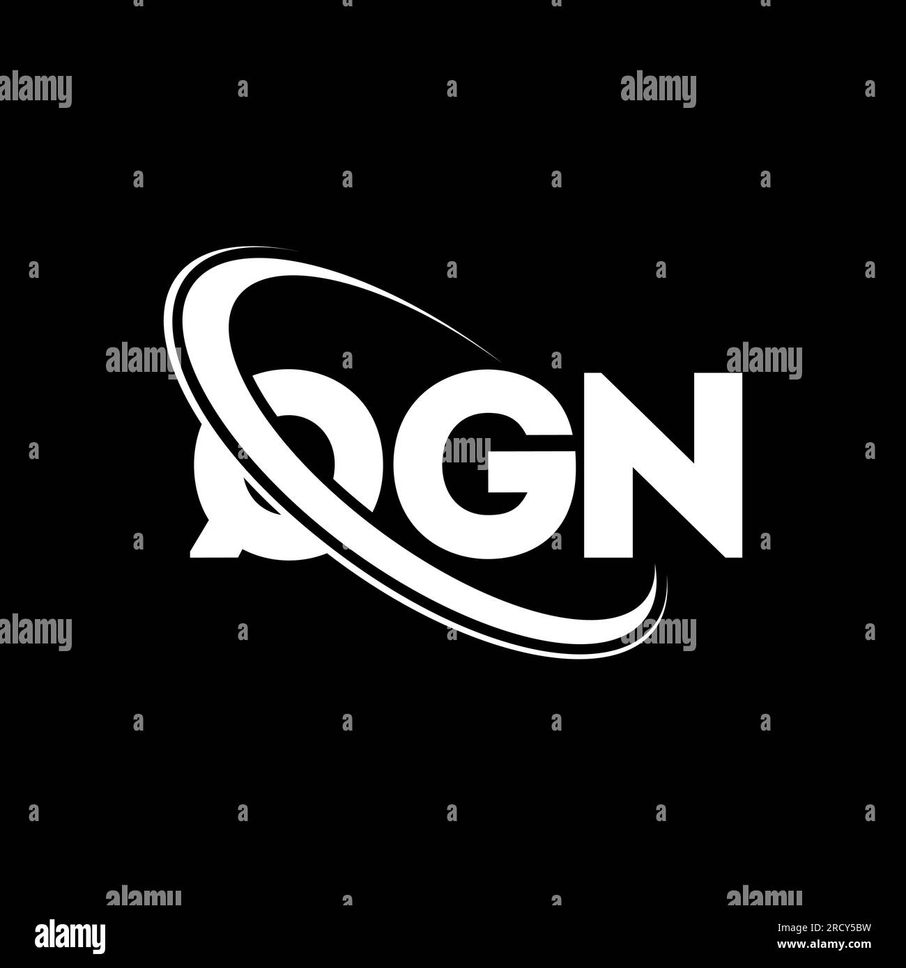 QGN logo. QGN letter. QGN letter logo design. Initials QGN logo linked ...