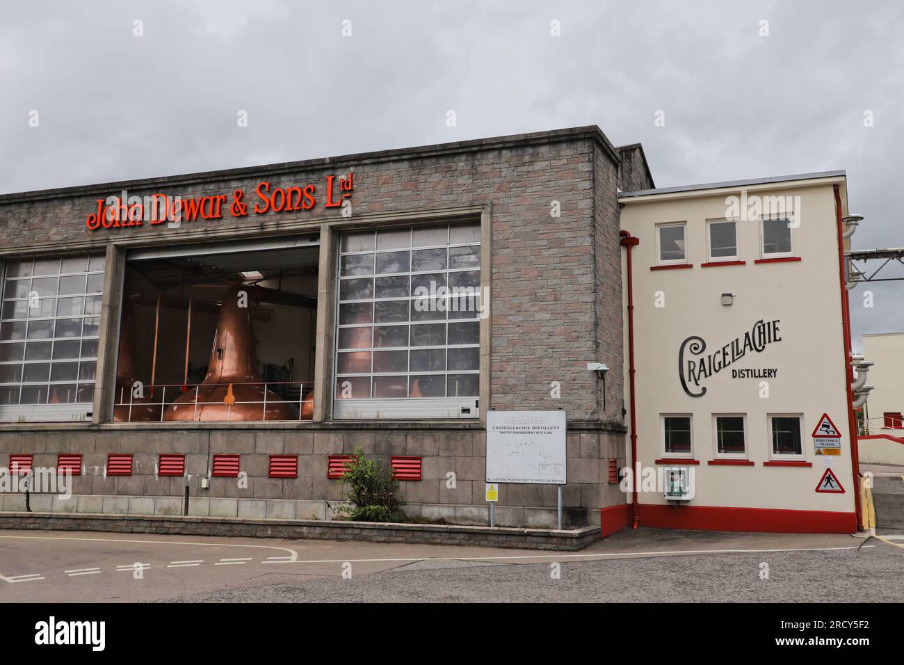 John Dewar & Sons Craigellachie Distillery Moray Scotland July 2023 ...
