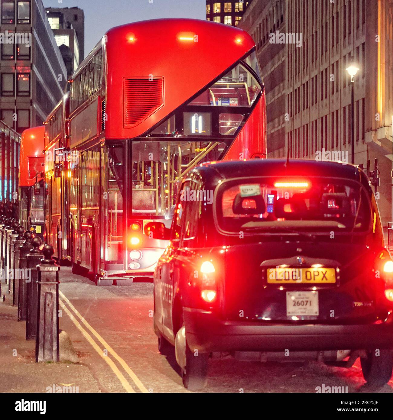 London Buses at Victoria Street, SW1 Stock Photo - Alamy