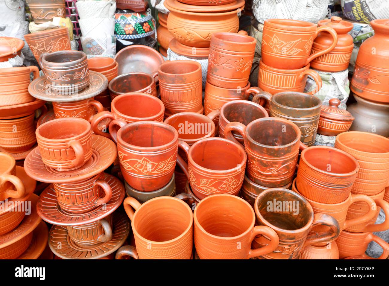 Dhaka, Bangladesh - July 17, 2023: The biggest market traditional ...