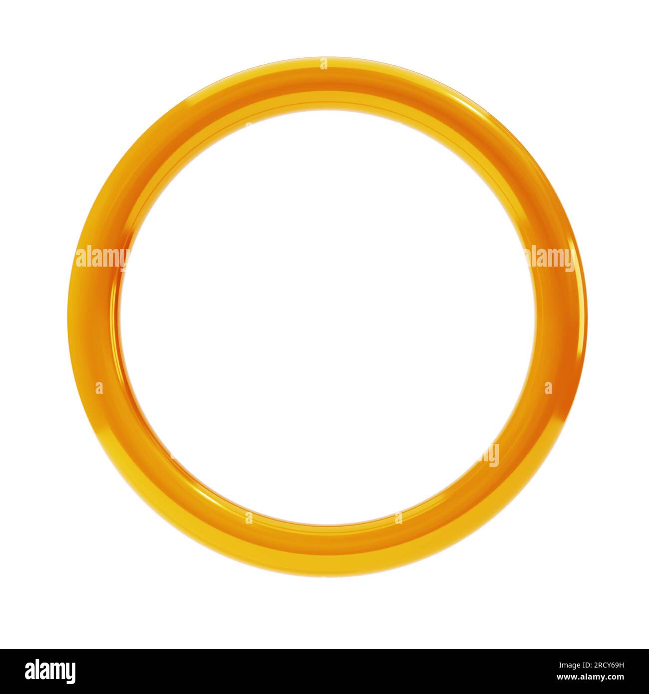 3d render shape metallic golden abstract ring. Glossy geometric ...