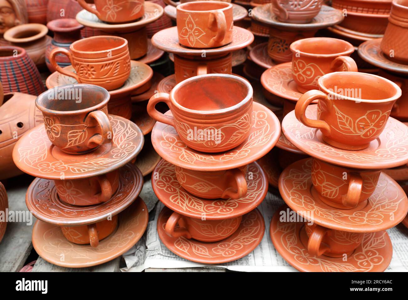 Dhaka, Bangladesh - July 17, 2023: The biggest market traditional ...