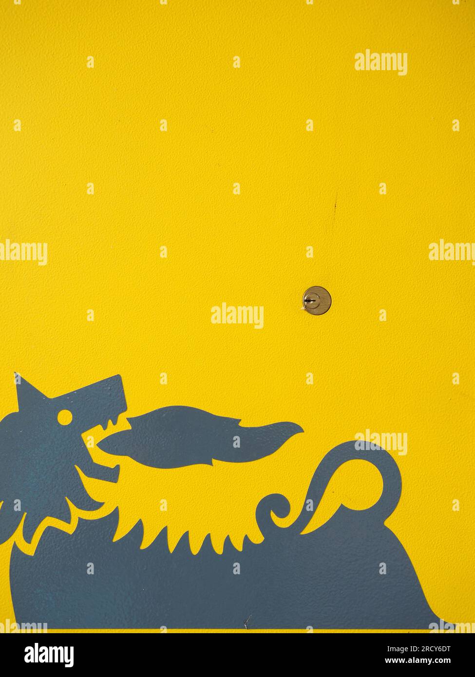 Cremona, Italy - July 3 20223 eni agip logo detail Self service modern ...