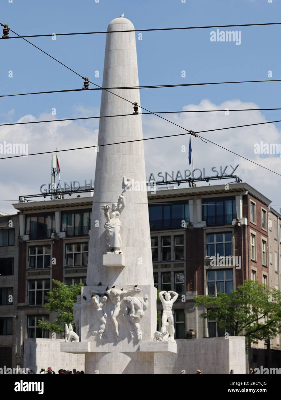 White travertine monument with relief sculpting & the national site for ...