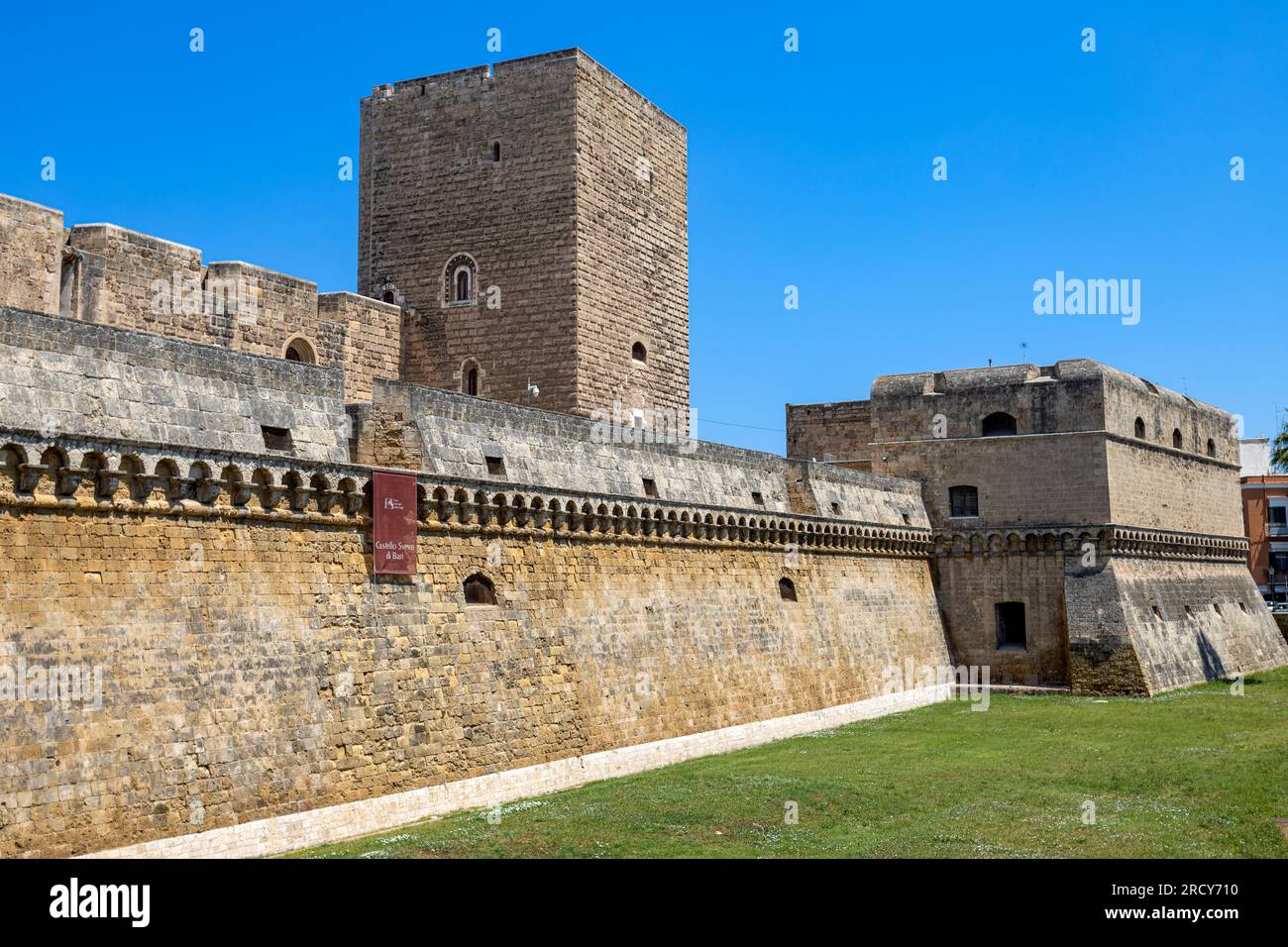 View of the swabian castle of Bari, Apulia, Italy Stock Photo - Alamy