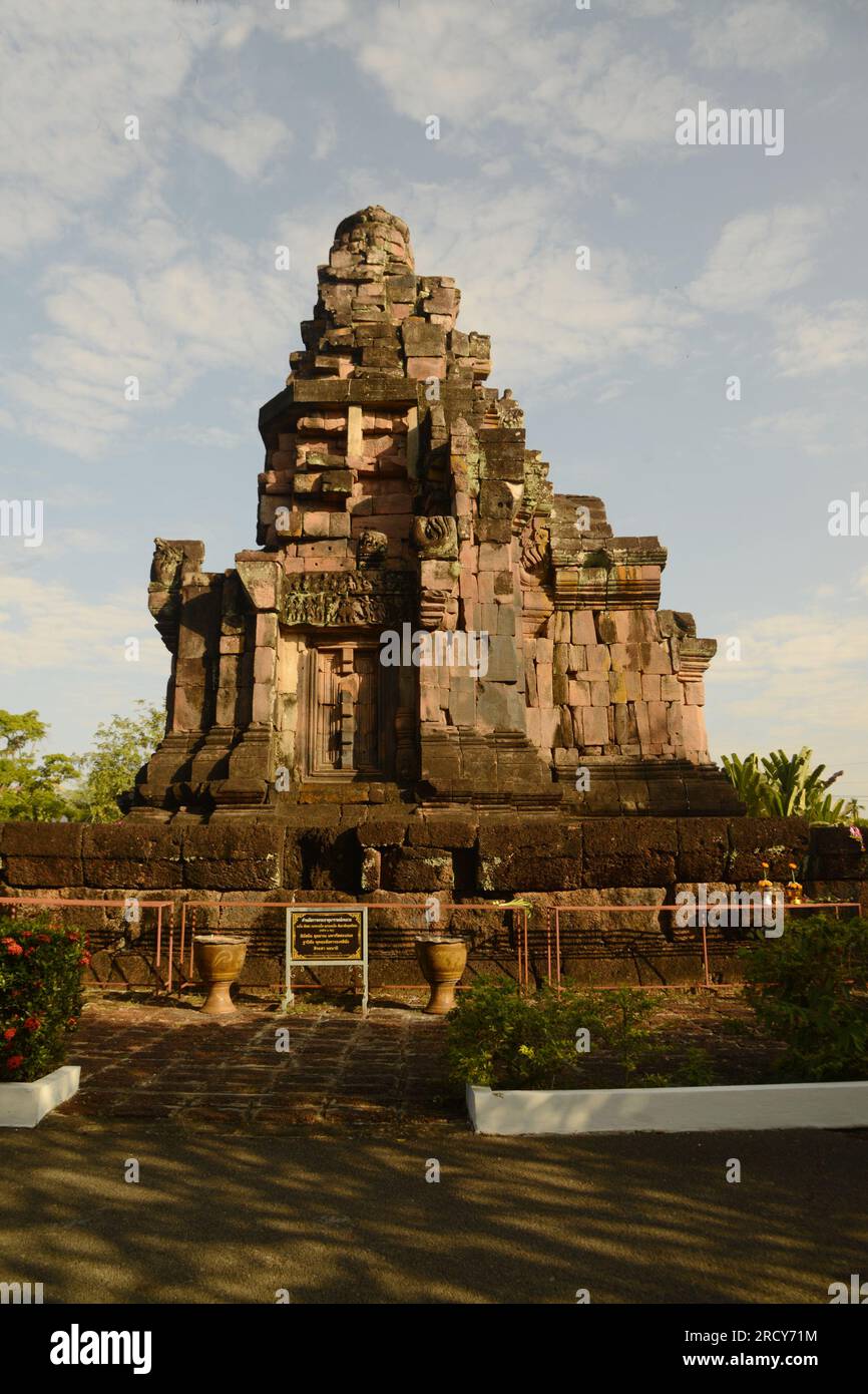 Phra That Narai Jeng Weng is a relic made of sandstone. It looks like a ...