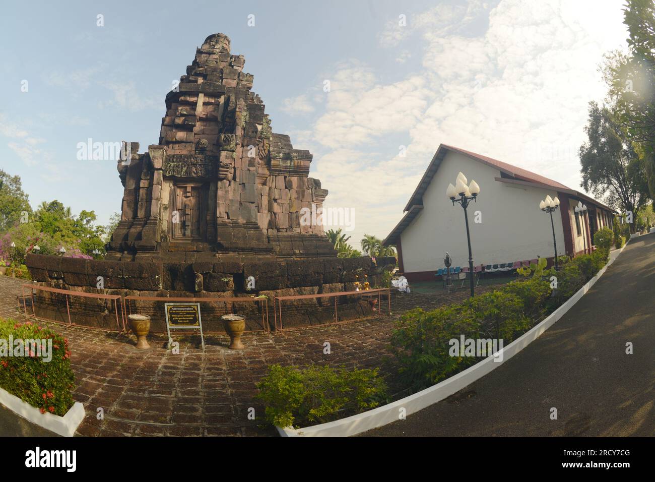 Phra That Narai Jeng Weng is a relic made of sandstone. It looks like a ...