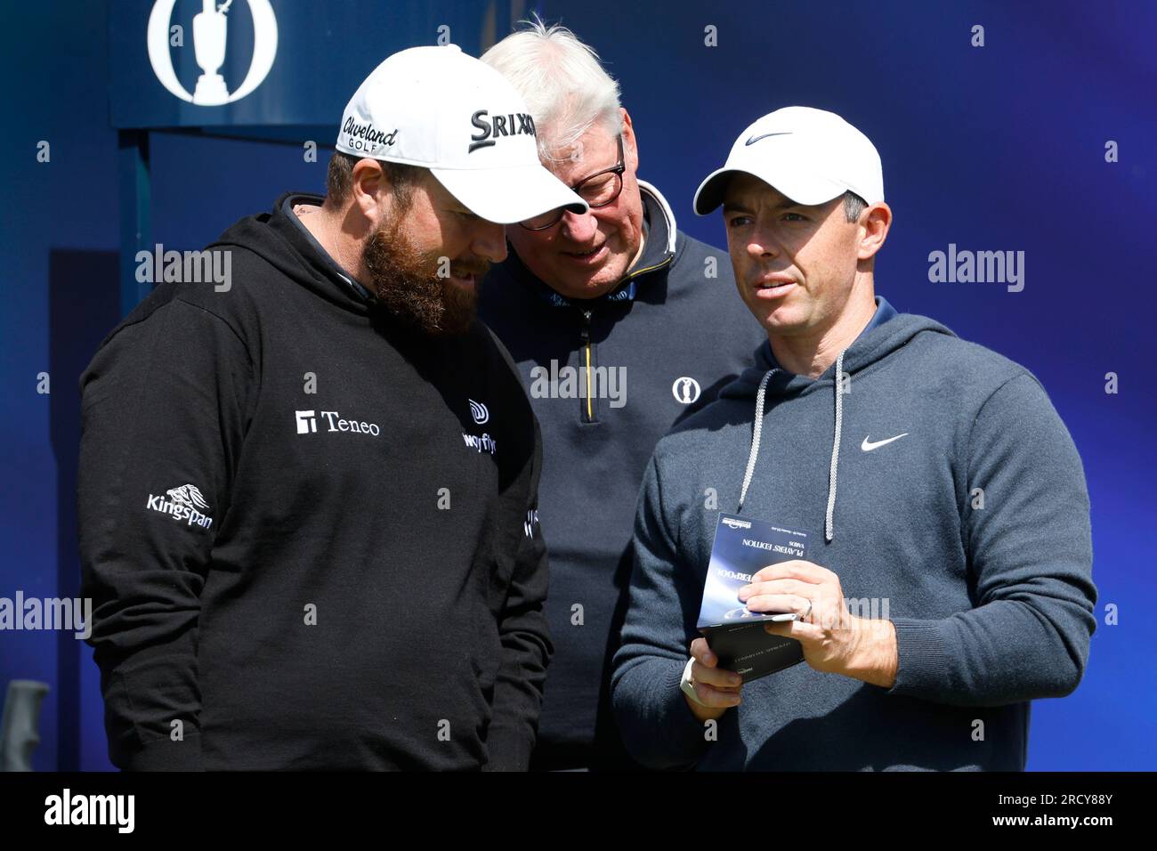 Northern Ireland's Rory McIlroy (right) and Republic of Ireland's Shane ...