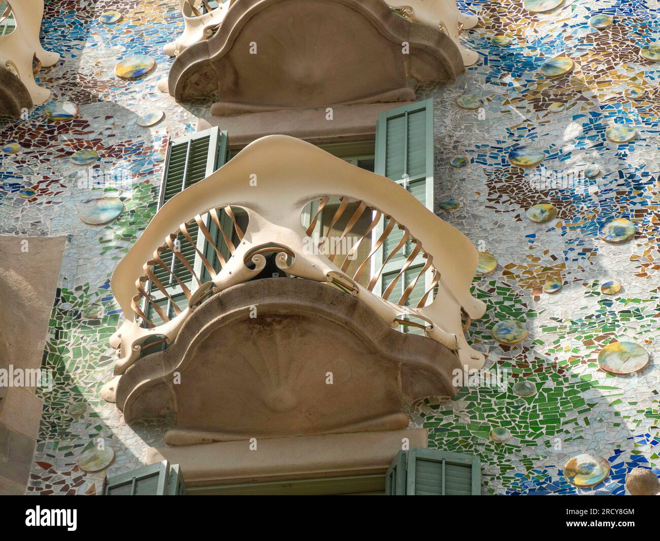 The casa batllo barcelona exterior detail gaudi masterpiece Stock Photo ...