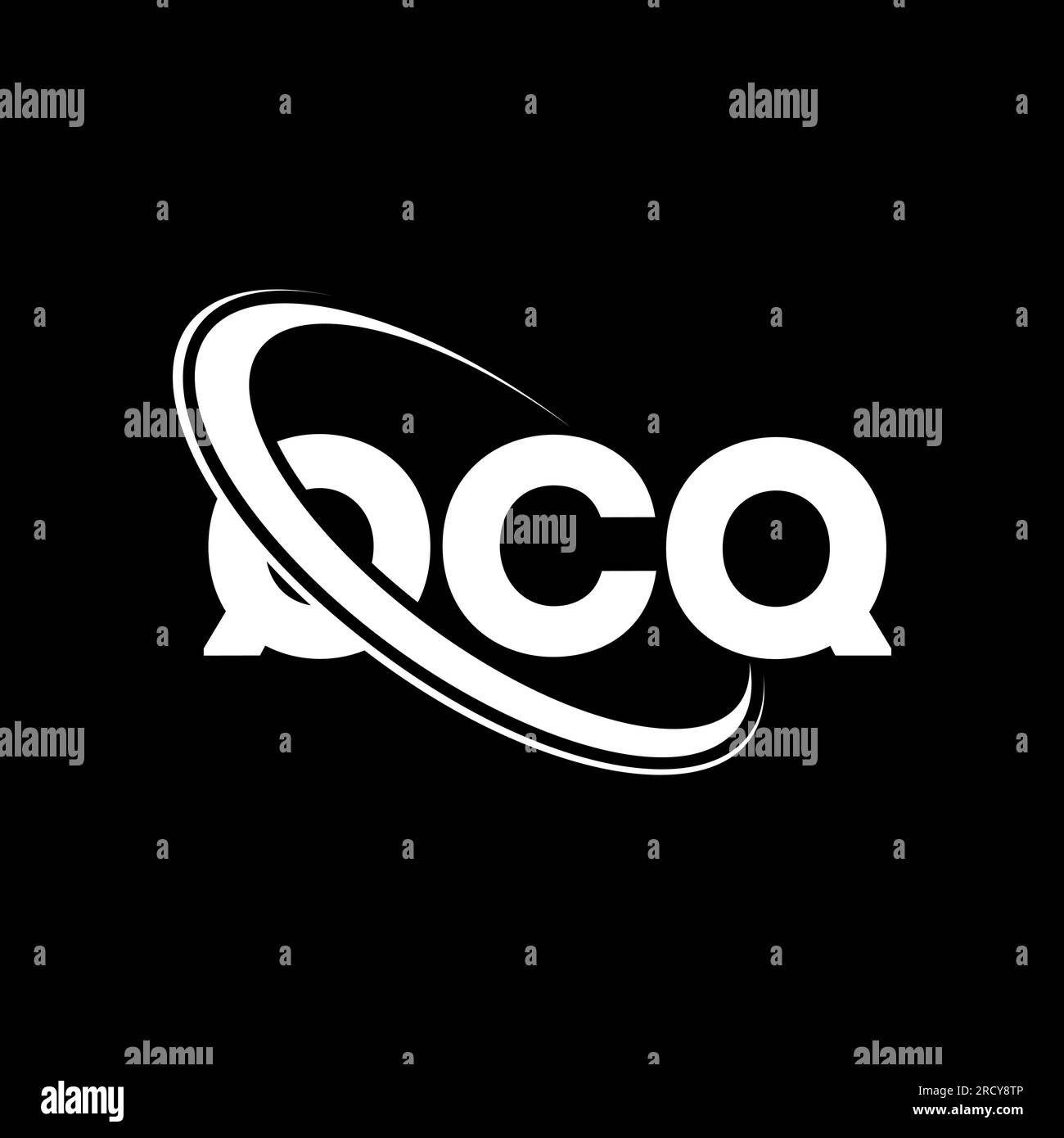 QCQ logo. QCQ letter. QCQ letter logo design. Initials QCQ logo linked ...