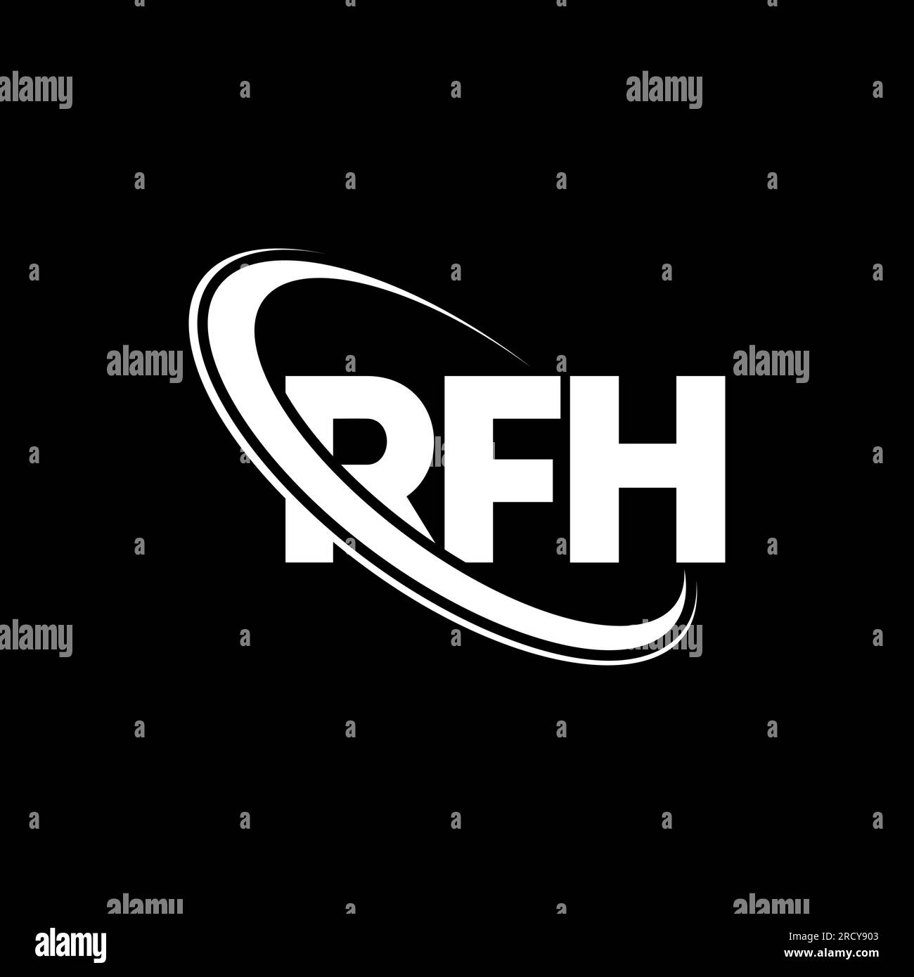 Rfh logo design Stock Vector Images - Alamy