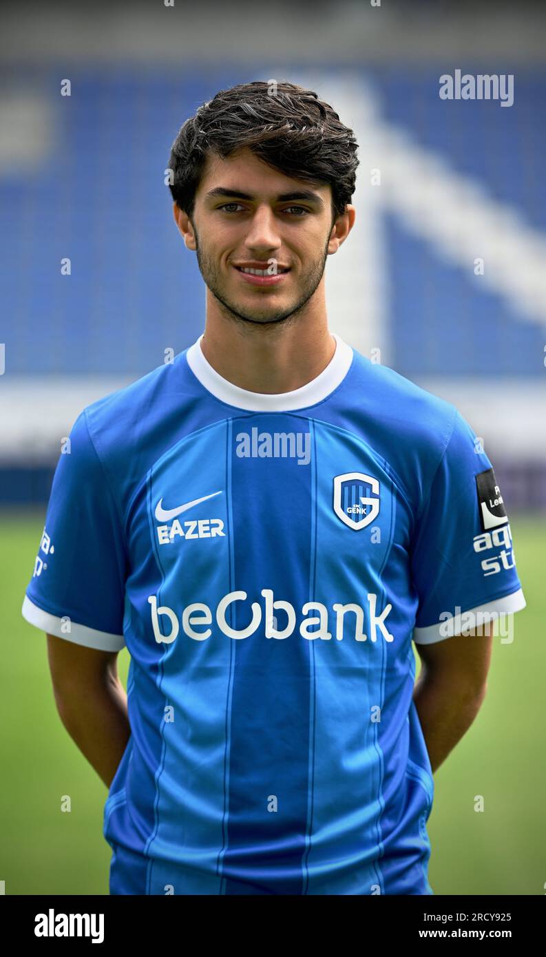 Genk's Luca Oyen poses for a portrait picture at the 2023-2024 season ...