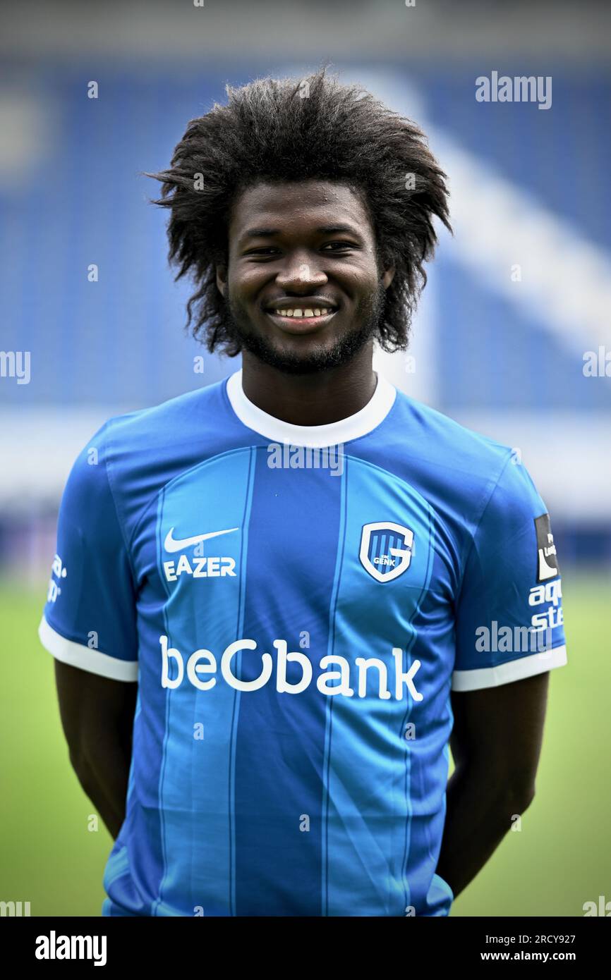 Genk's Christopher Bonsu Baah poses for a portrait picture at the 2023 ...