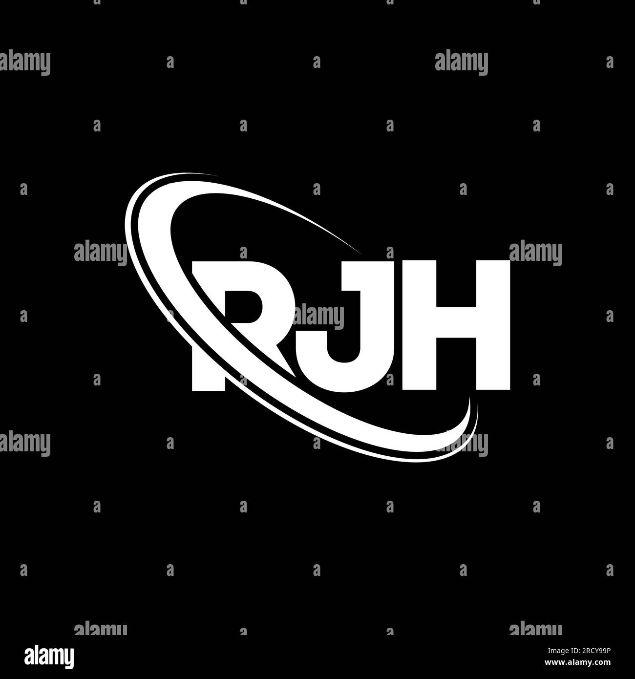 Rjh logo design hi-res stock photography and images - Alamy