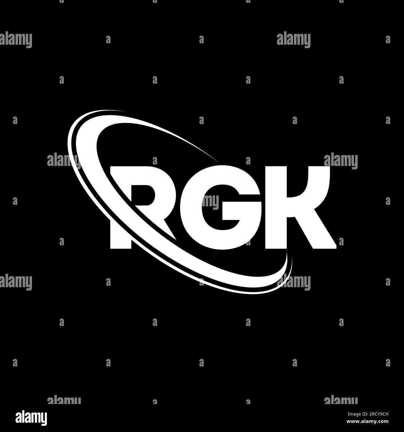RGK logo. RGK letter. RGK letter logo design. Initials RGK logo linked with circle and uppercase ...