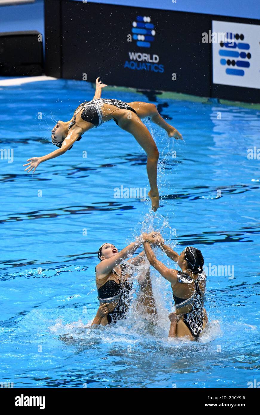 Fukuoka, Japan. 17th July, 2023. Team United States perform during the ...